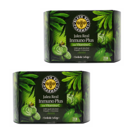 Black Bee Jalea Real Inmuno Plus con Vitamina C y Reishi 20 + 20 Ampollas Duplo| Farmasoler