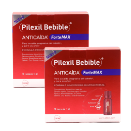 Pilexil Forte Max Bebible Duplo 30 Frascos x 2| Farmasoler
