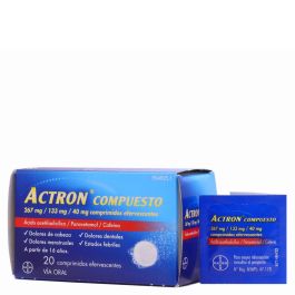 Actron Compuesto 20 Comprimidos Efervescentes Bayer| FarmaSoler