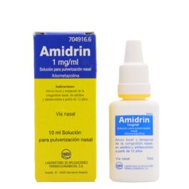 Amidrin Solución Para Pulverización Nasal Xilometazolina 10 ml| Farmacoler