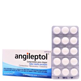 Angileptol Sabor Menta Eucalipto 30 Comprimidos para Chupar| Farmasoler