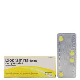 Biodramina 50mg 4 Comprimidos| Farmasoler