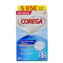 Corega Tabletas Limpiadoras Oxígeno Bio Activo 30 Tabletas| Farmasoler
