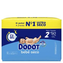 Dodot Bebé Seco Talla 2 4-8Kg 92 Pañales Ultra Seco Jumbo Pack| FarmaSoler
