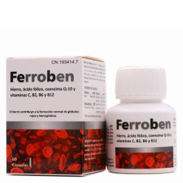 Ferroben 60 Cápsulas Bluecube| FarmaSoler