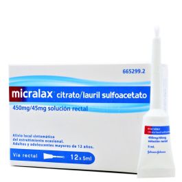 Micralax 12 Microenemas Solución Rectal| Farmasoler