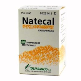 Natecal 600mg 60 Comprimidos Masticables| Farmasoler