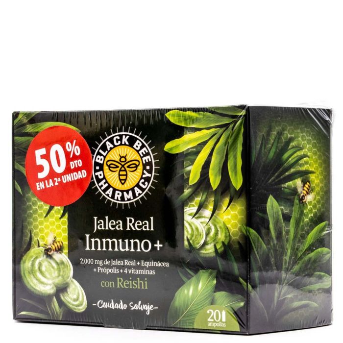 Black Bee Jalea Real Inmuno Plus con Vitamina C y Reishi 20 + 20 ...