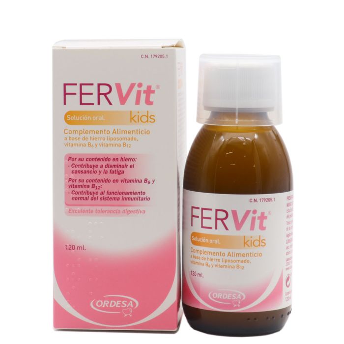 Fervit Solución Oral 120ml Ordesa hierro pediátrico| FarmaSoler