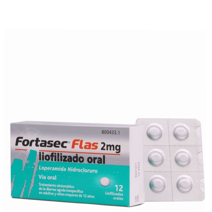 Fortasec Flas 12 Liofilizados Orales antidiarreico| Farmasoler