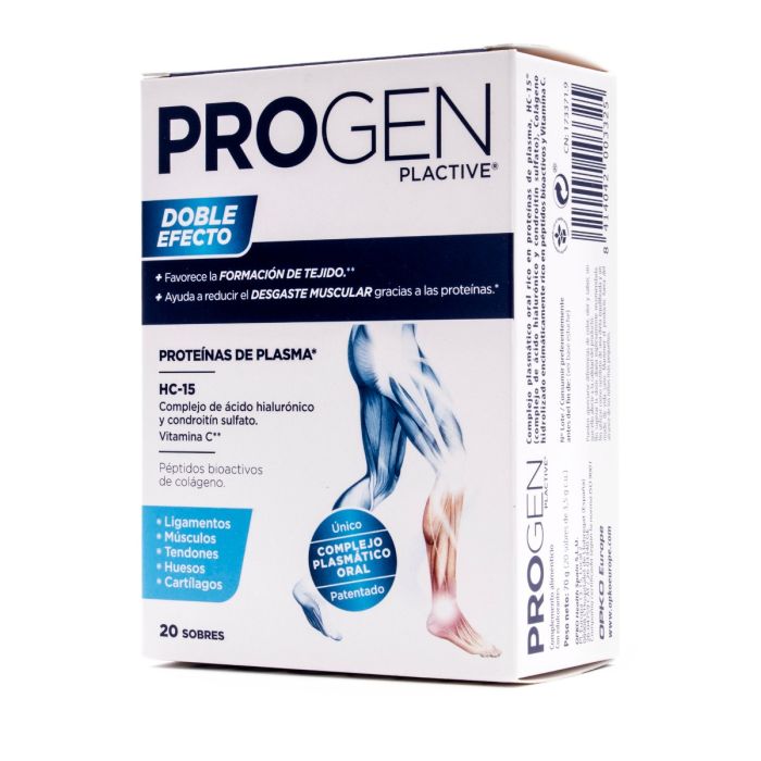 Progen Plactive 20 Sobres Opko | FarmaSoler