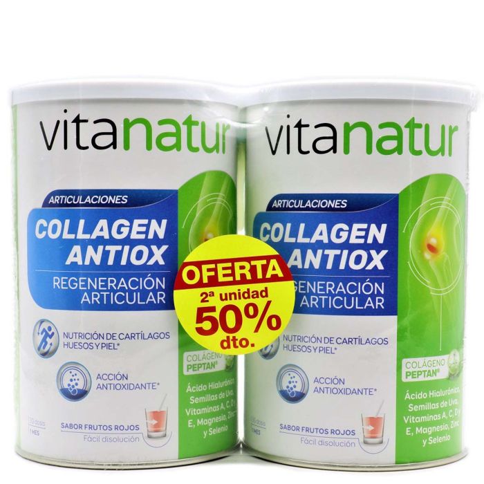 Vitanatur Collagen Antiox 360g+360g Duplo 50%Dto 2ªUd Oferta| FarmaSoler